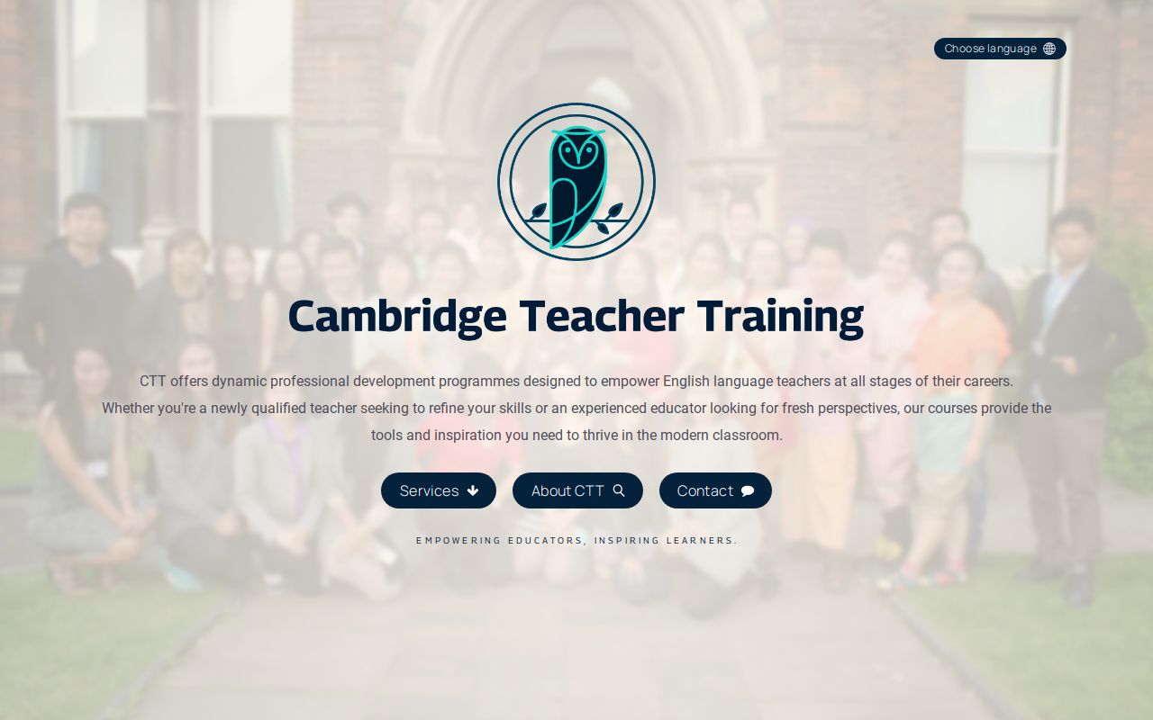 CTT | Cambridge Teacher Training | Professional Education Services in ...
